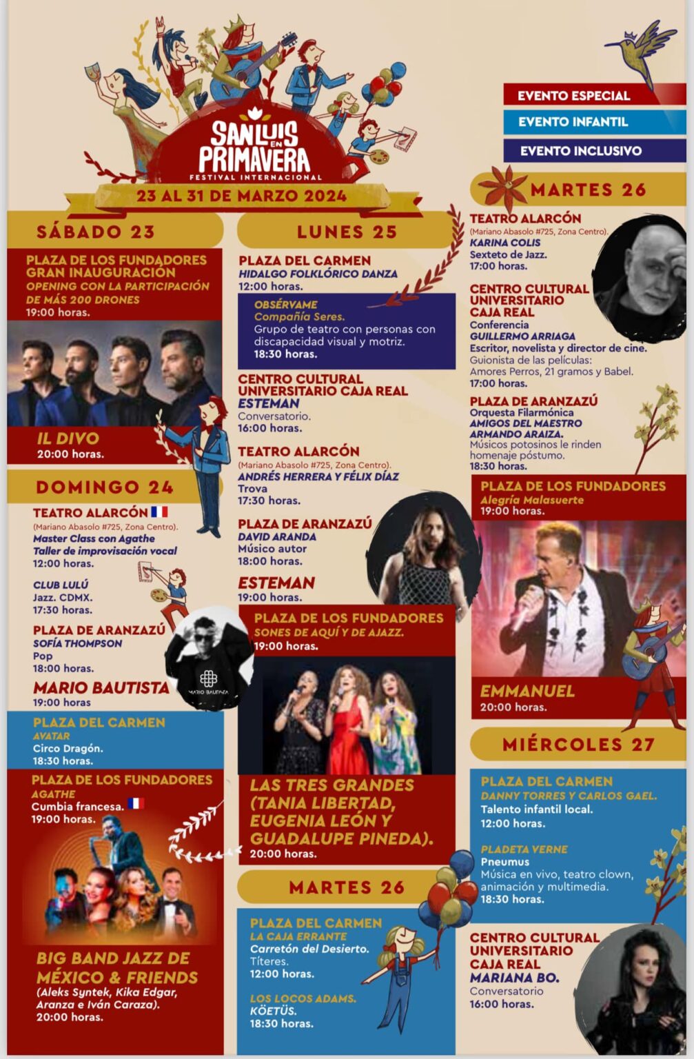 Programa Festival San Luis En Primavera 2024 - FENAPO 2025